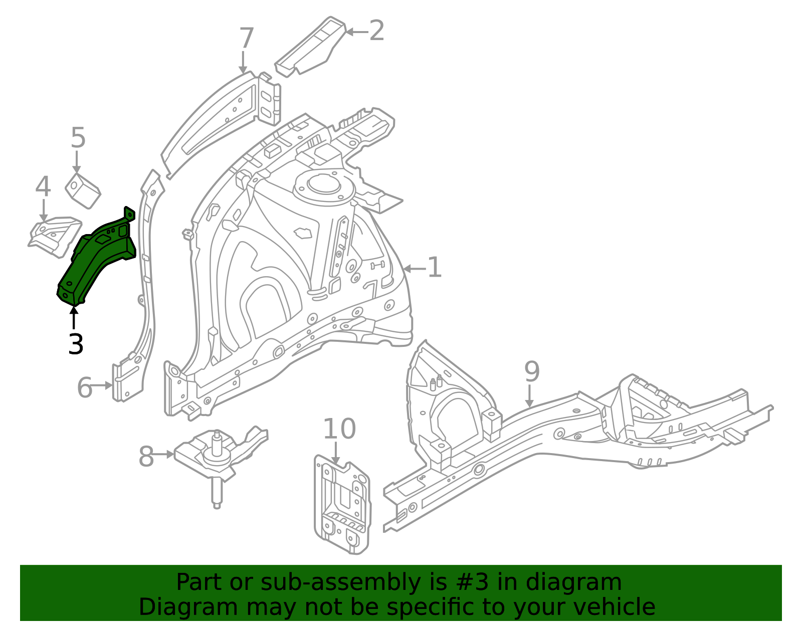 64577-P1000 - Fender Mtg Bkt 2023-2025 Kia Sportage | Kia.Parts Store