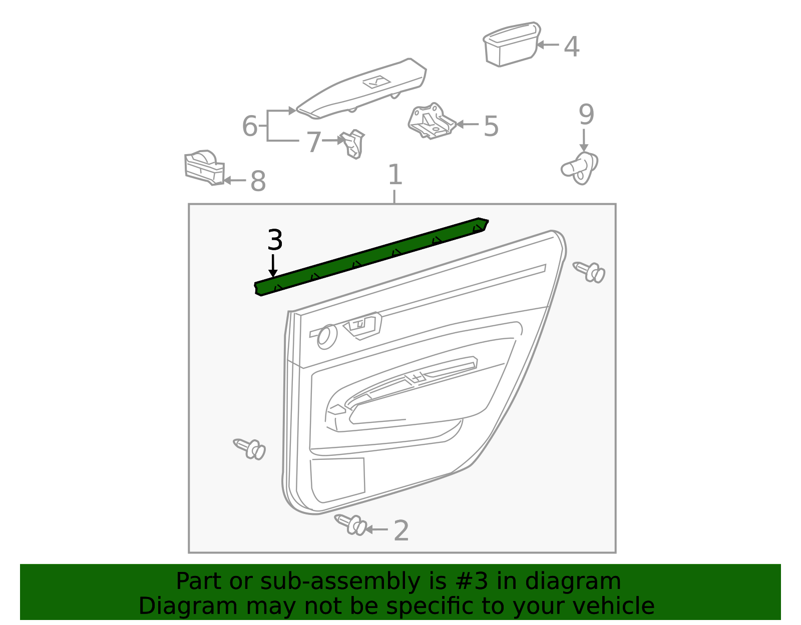 2006-2009 Toyota Prius Belt Weather-Strip 68174-47030 | MotorMotor