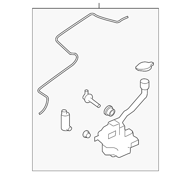 2016-2019 Ford | Washer Fluid Reservoir | DA8Z-17618-C | Walls' Ford Parts