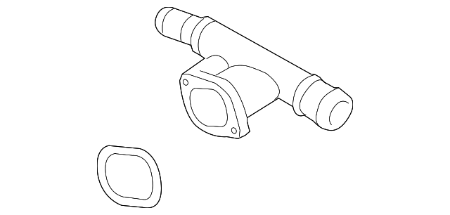 2005-2006 Volkswagen Jetta Engine Coolant Crossover Pipe 03G-121-132-B ...