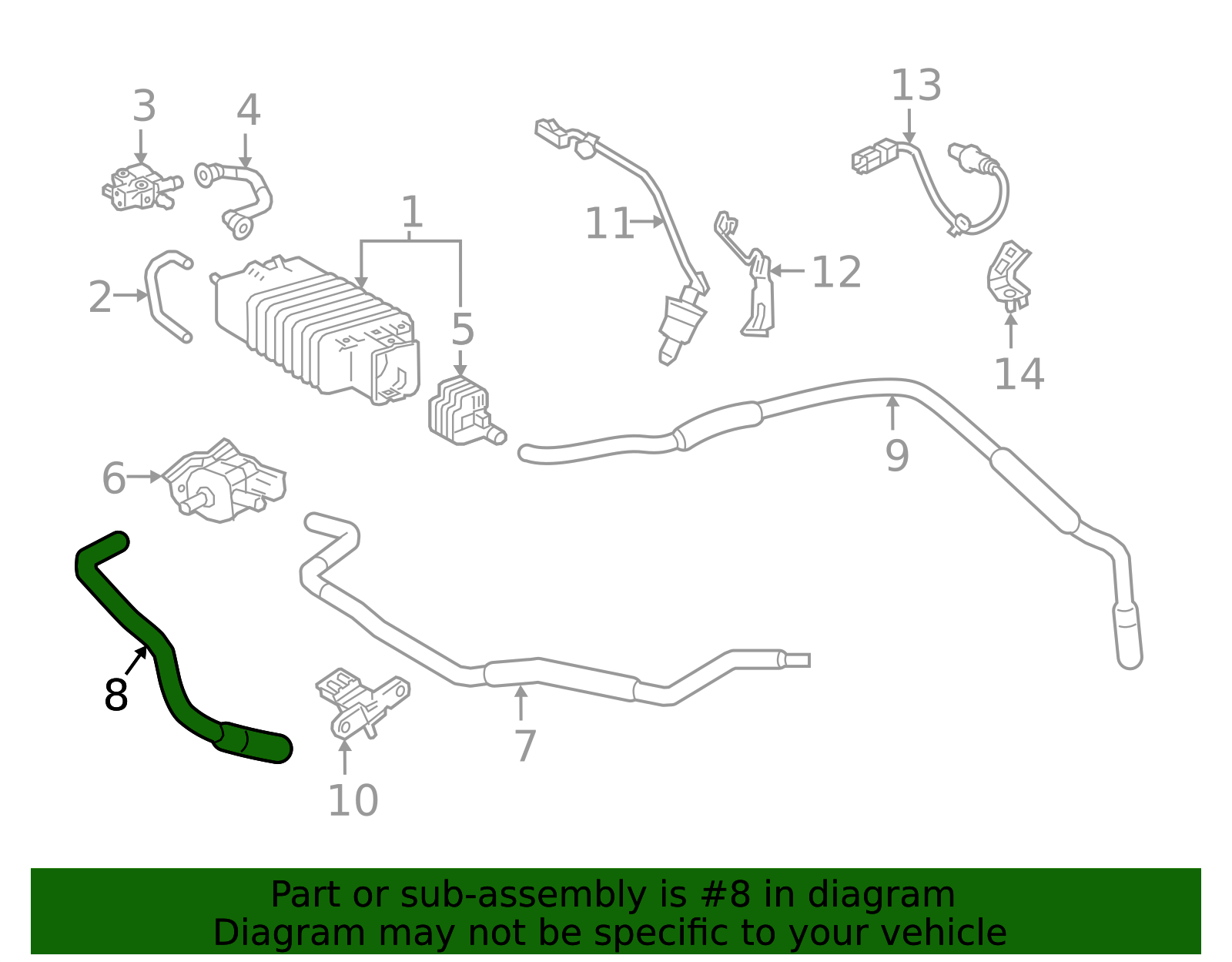 Genuine Official Toyota Evaporative Emissions System Lines part# 77404 ...
