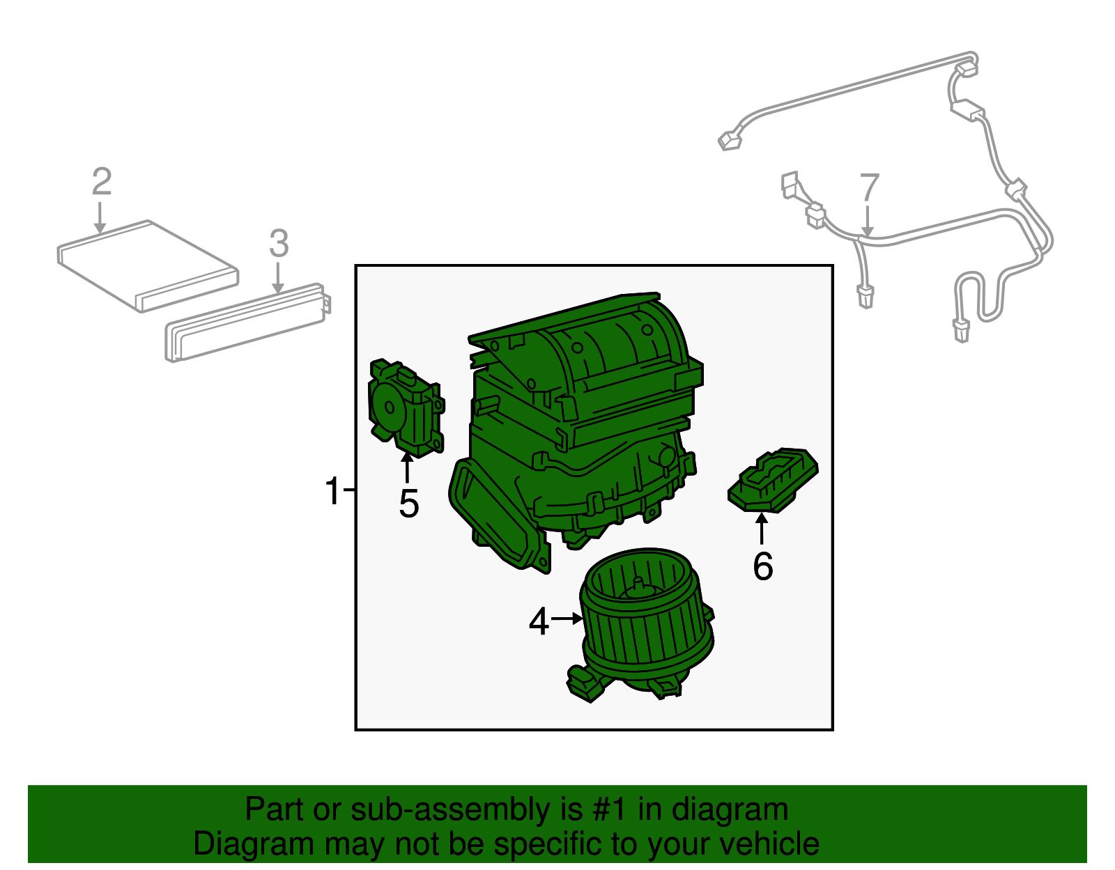 2013-2018 Toyota 2013-2018 Toyota - Blower Assembly 87130-12581 ...