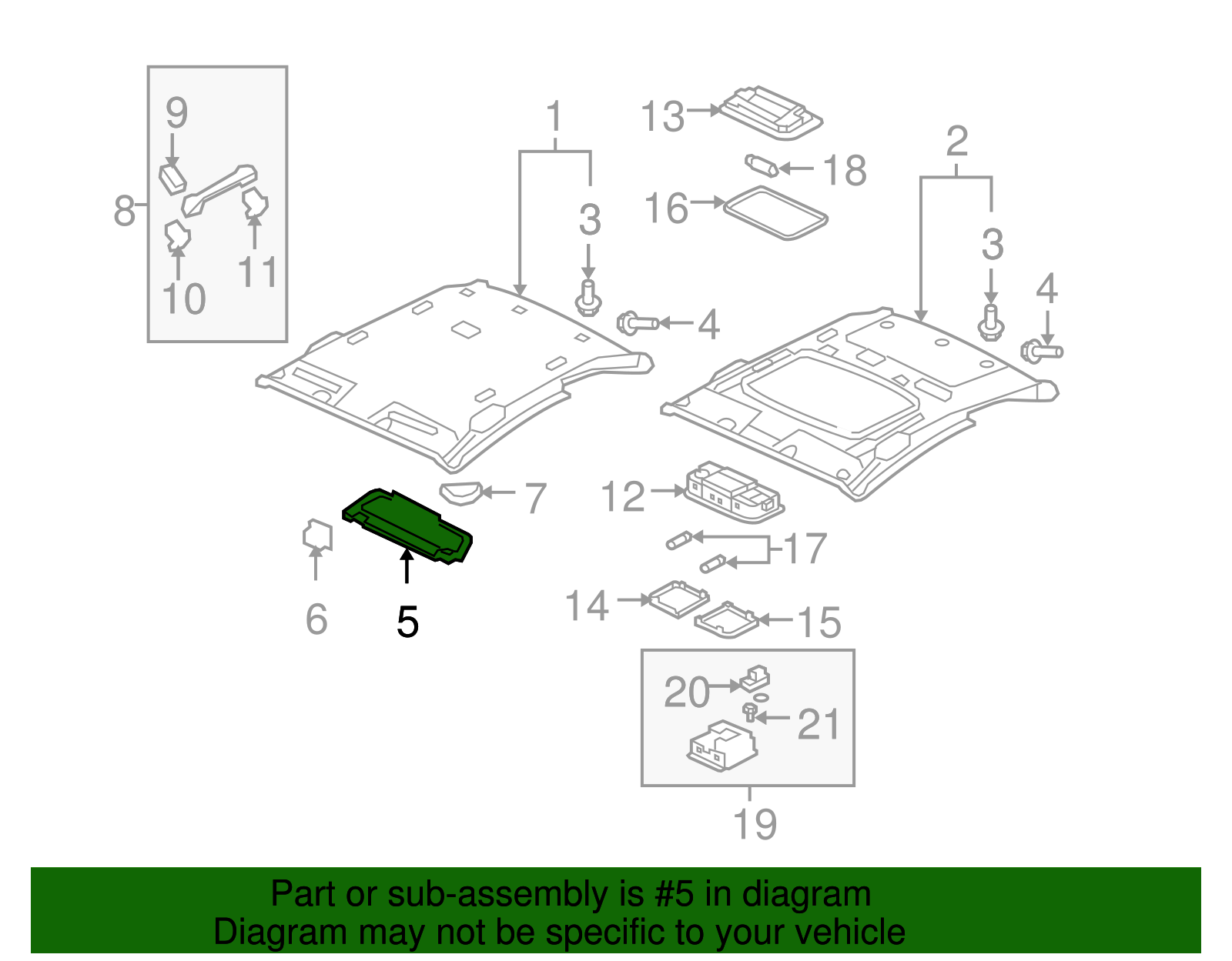 2006-2008 Honda Civic 06'-08' HONDA CIVIC LH Sun-Visor Assembly ...