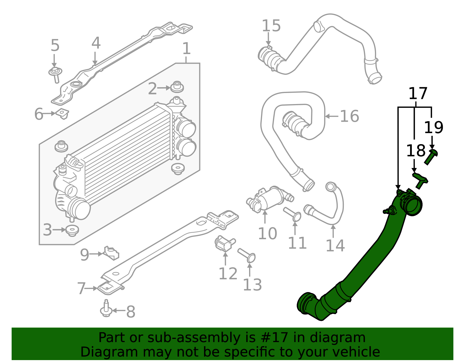 2015-2016 Ford F-150 Outlet Hose FL3Z-6F073-D | Ford OEM Parts Outlet