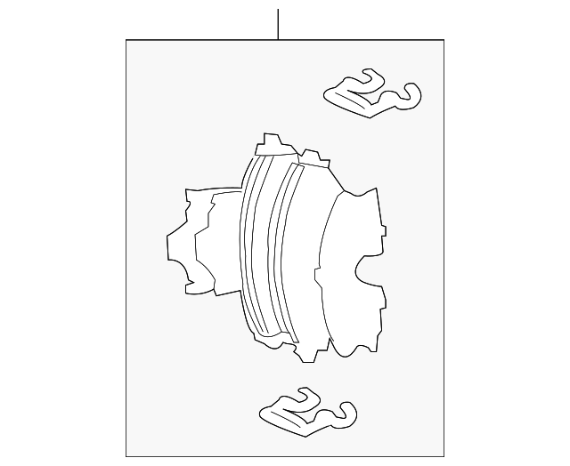 58101-3RA05 - Kia Pad Kit Front Disc B 2011-2016 Kia Sportage ...