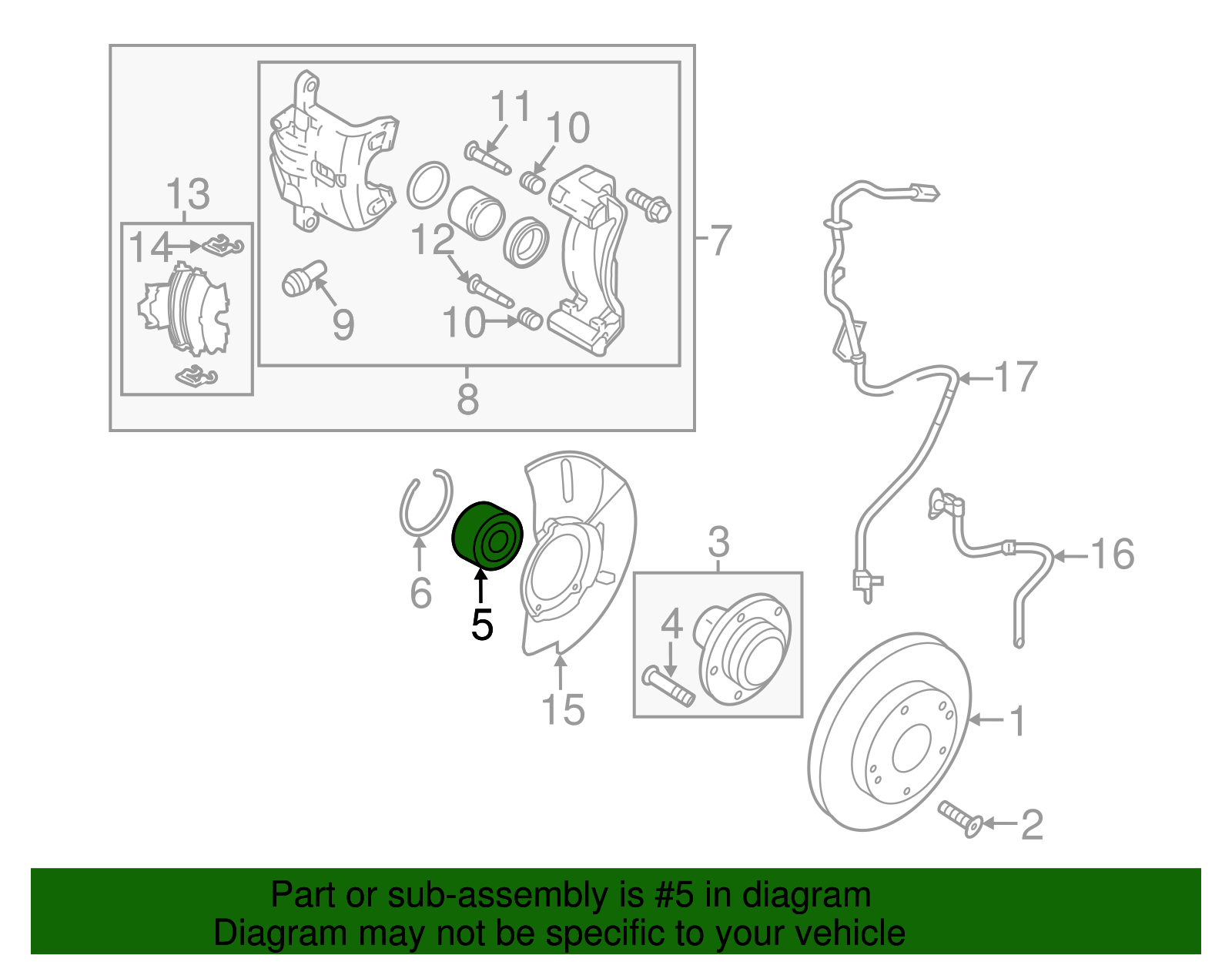 51720-3S100 - Wheel Bearing 2014-2016 Kia | Kia.Parts Store