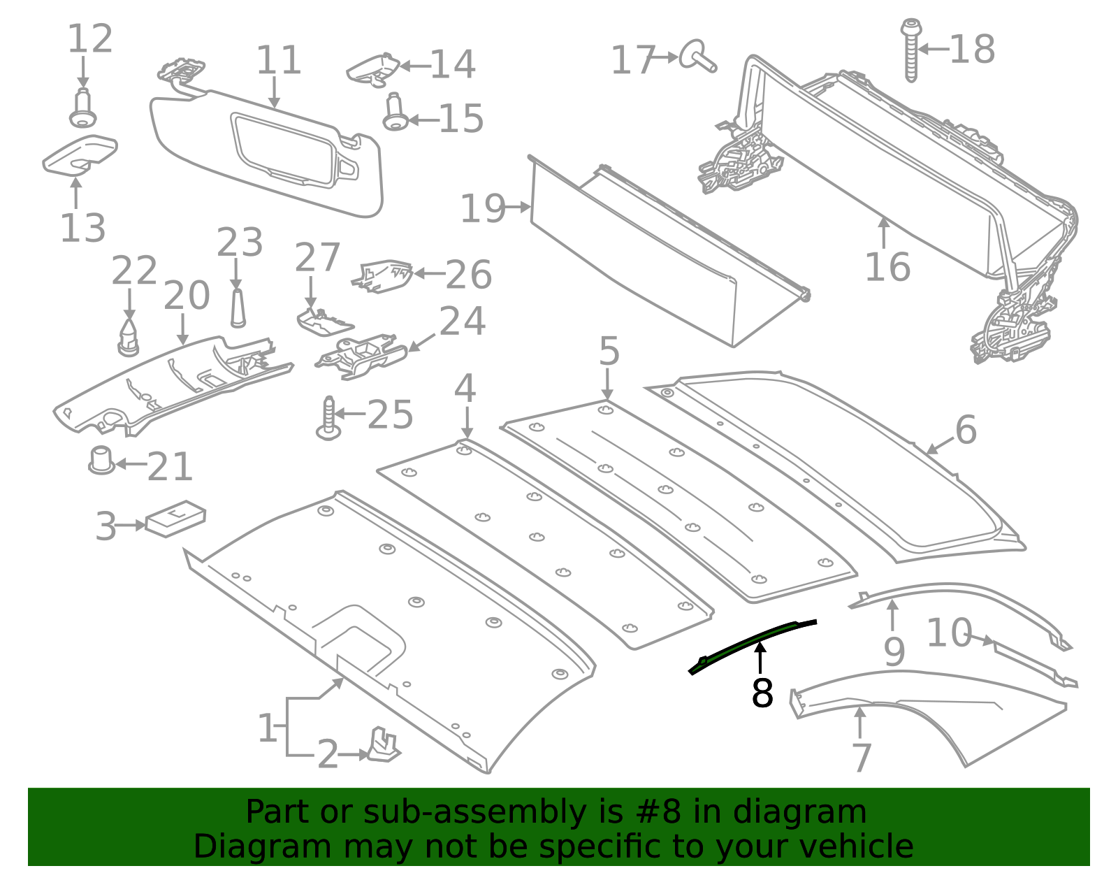 9P1-871-258-1E0 - High-Quality Roof Opening Trim for 2012-2025 Porsche ...