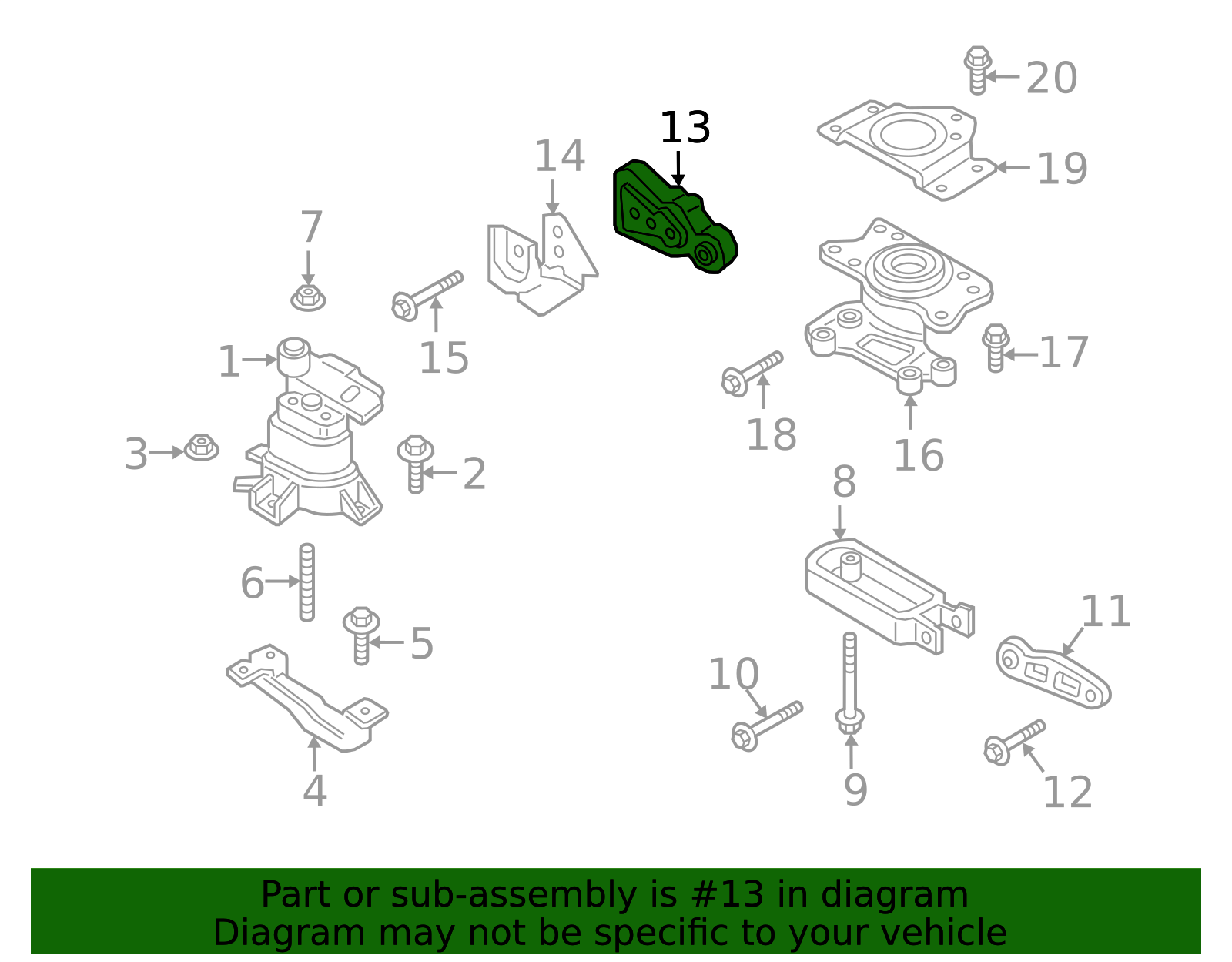 F2GZ-6068-B - High-Quality Trans Mount for 2015-2023 Ford | AutoNation ...