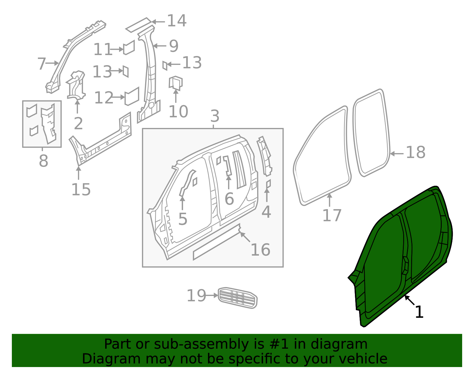 2013-2025 Ram Uniside Panel 68145097AD | Mopar Parts Canada