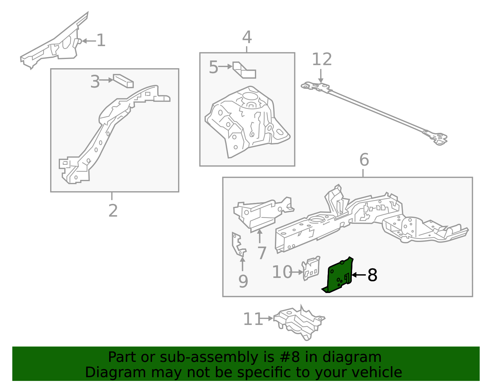2015-2020 Acura TLX Support Plate 04606-T2A-A00ZZ | AutoNationParts.com