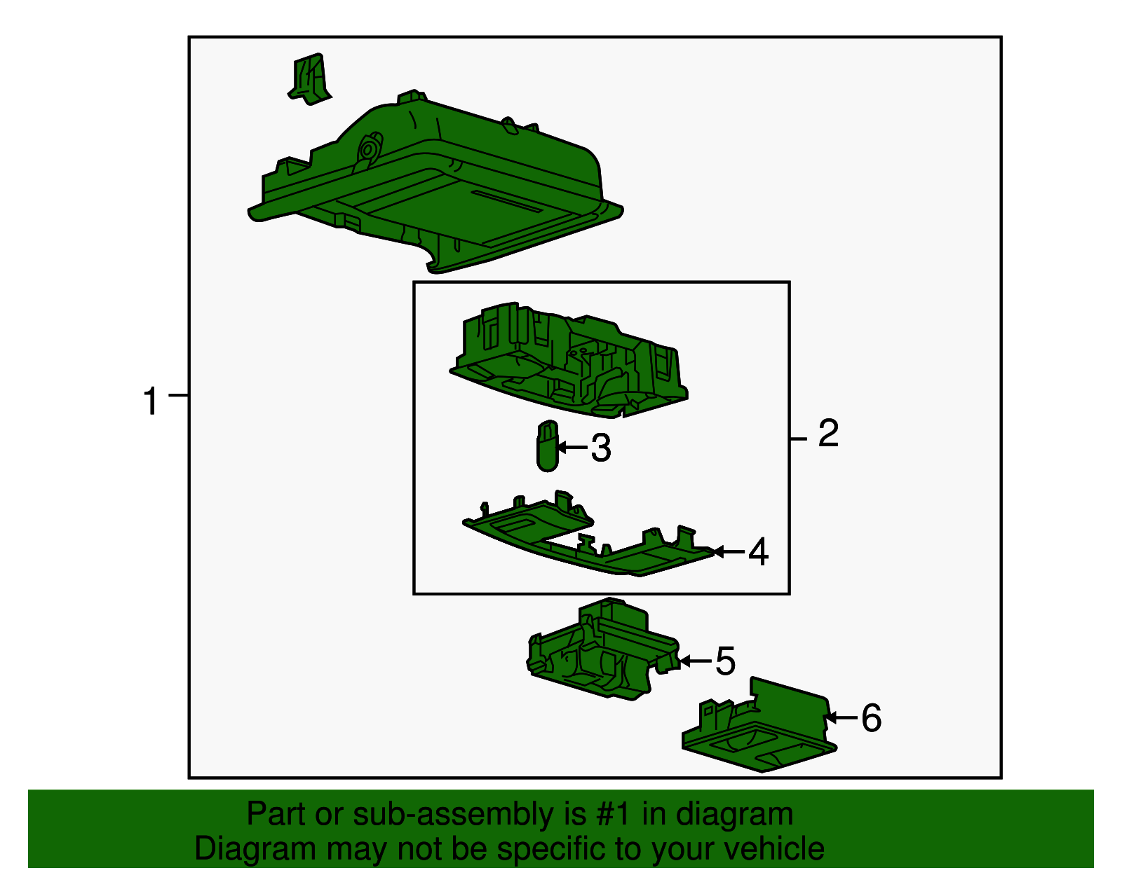 AG1Z-54519A70-CB - Overhead Console 2010-2019 Ford Taurus | Big 3 Auto ...