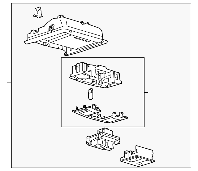 AG1Z-54519A70-CB - Overhead Console 2010-2019 Ford Taurus | Big 3 Auto ...