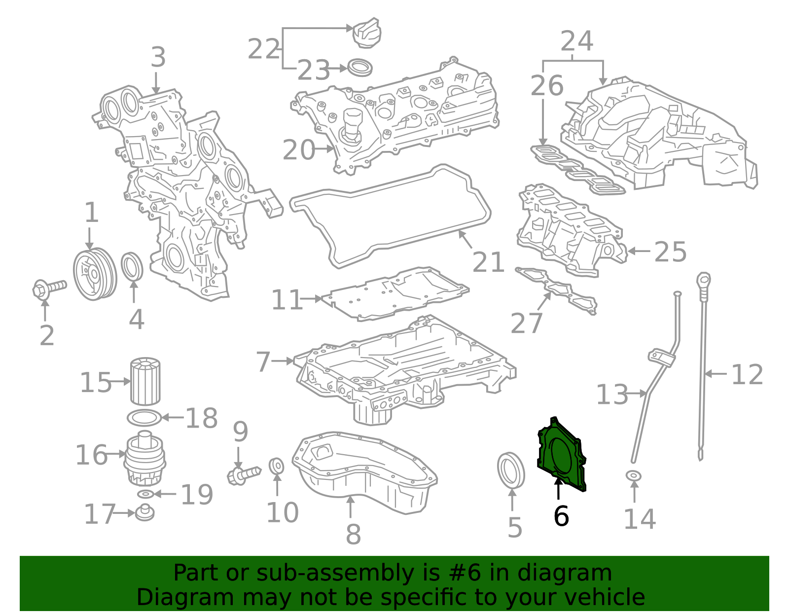 2016-2024 Toyota Rear Main Seal Retainer 11381-0P020 | Toyota Parts Center