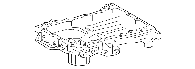 Genuine Toyota Oil Pan part# 12101-0P050 for 2017-2022 Toyota ...