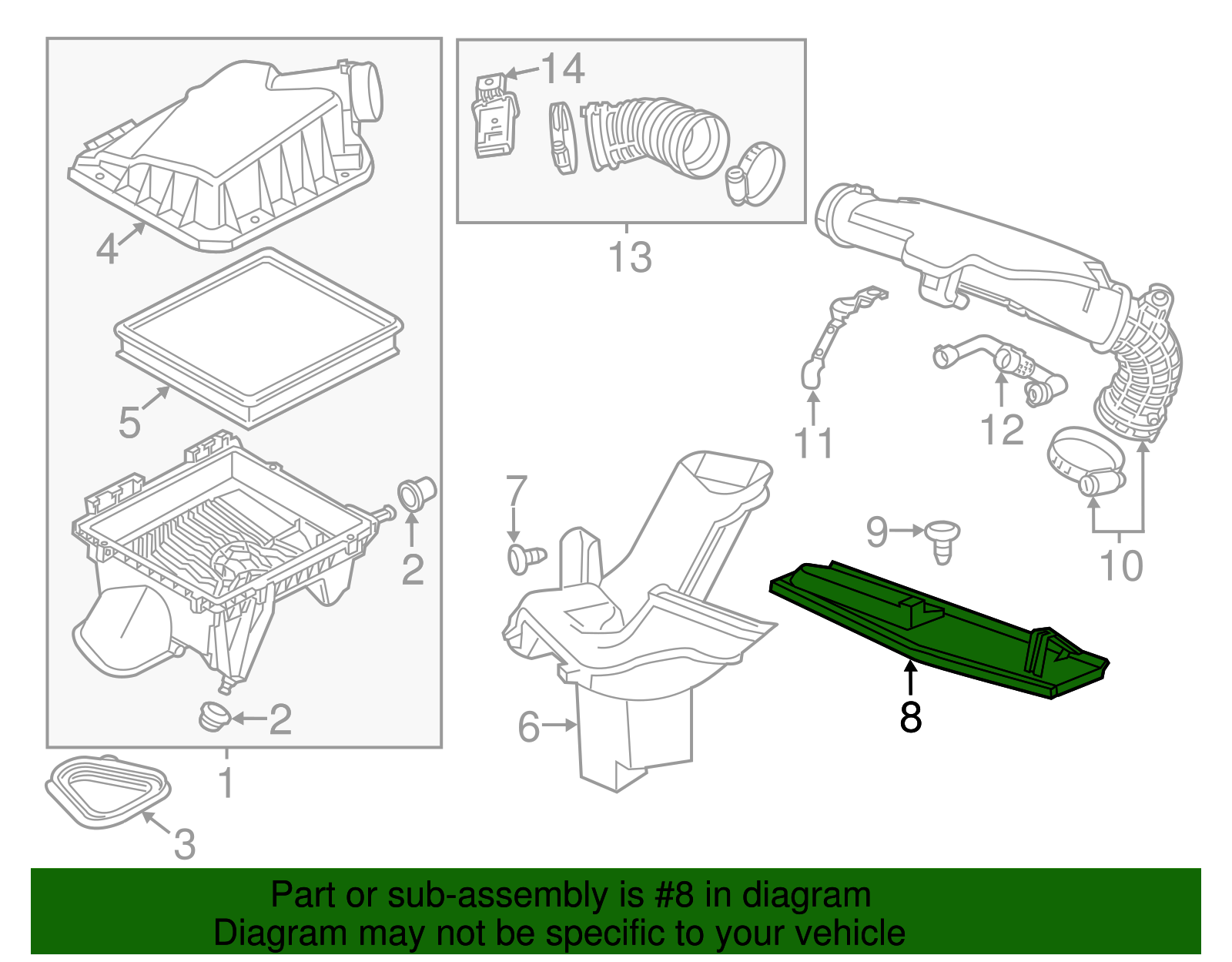 22939201 - Water Deflector - 2013-2016 Chevrolet | Buy GM Parts