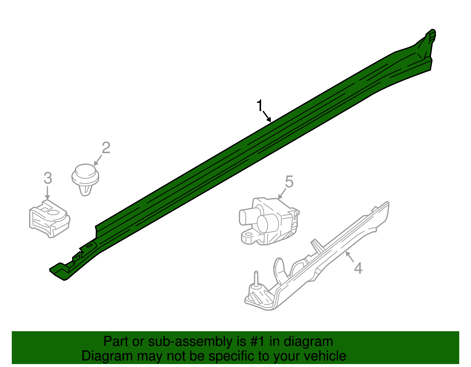 51-12-7-488-231 - 2018-2024 BMW - Rocker Molding | BMWPartsHub