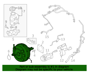 59110-J5300 - Brake Booster 2018-2023 Kia Stinger | Kia.Parts Store
