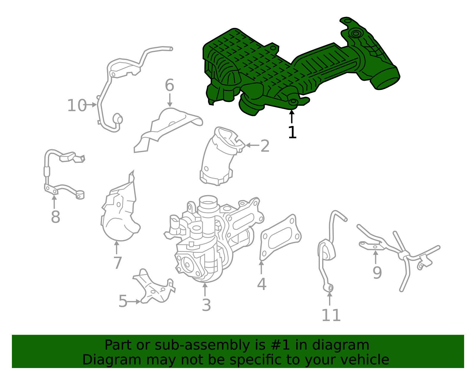 2019-2024 Nissan Altima Air Inlet Tube 14460-6CB0A | Bill Kay Nissan Parts