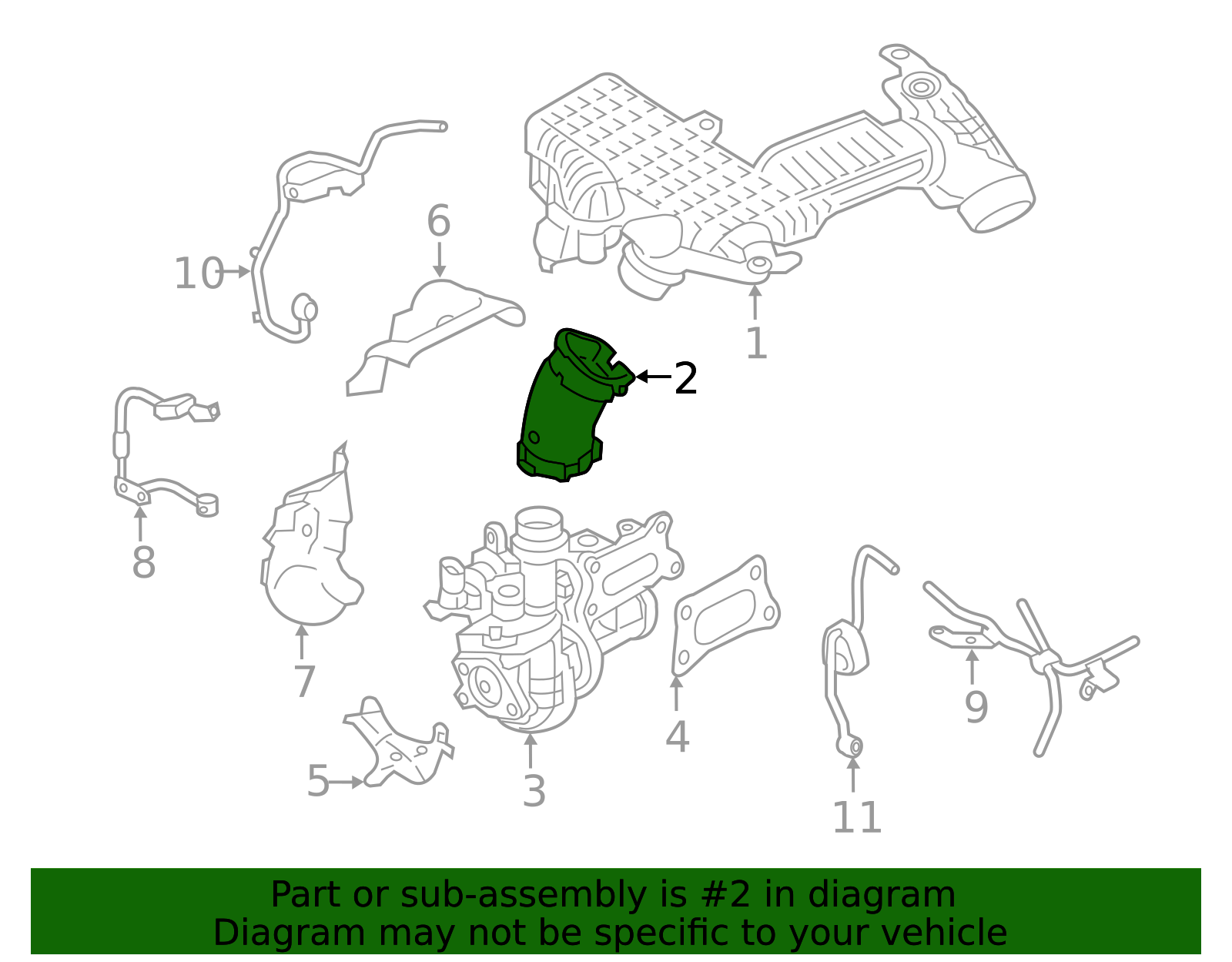 2019-2024 Nissan Altima Inter-Cooler Hose 14463-6CB1C | Kline Nissan
