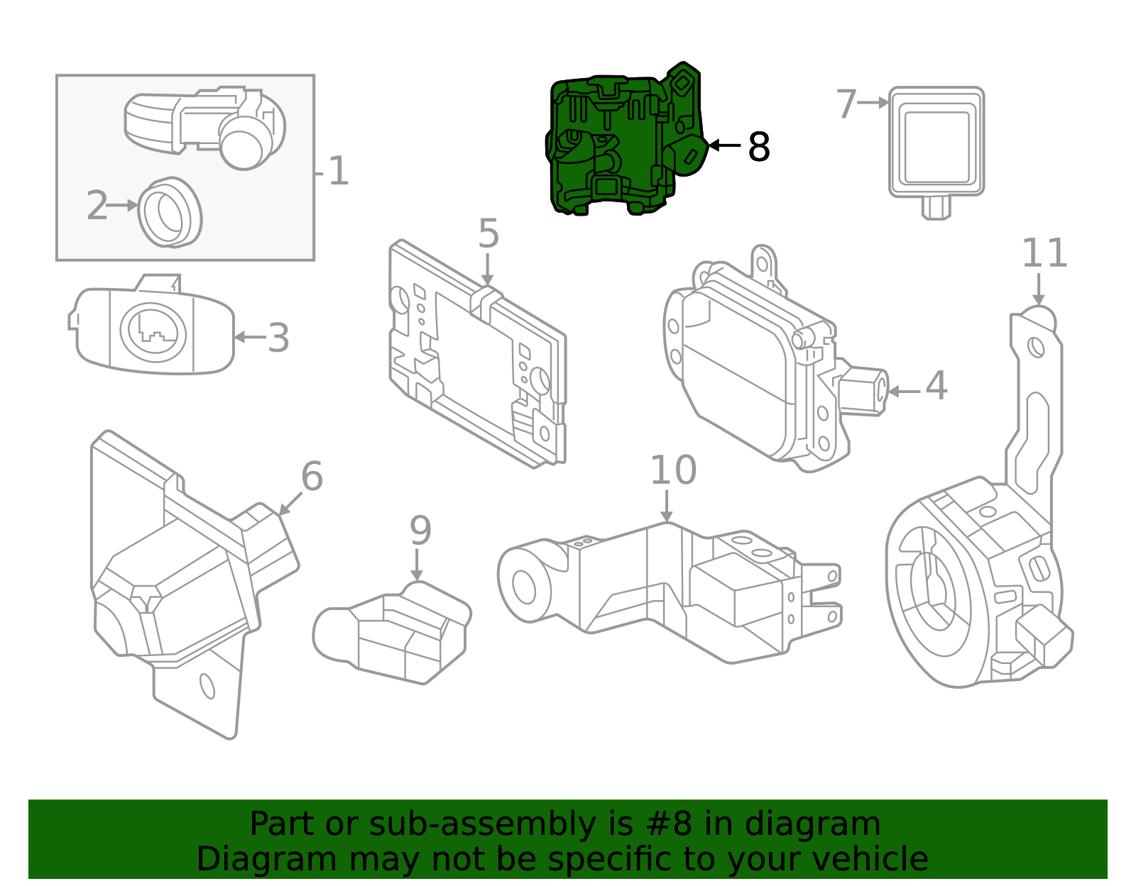 8821542010 - 2024 Subaru Solterra - Radar Sensor Bracket | Subaru Parts HQ