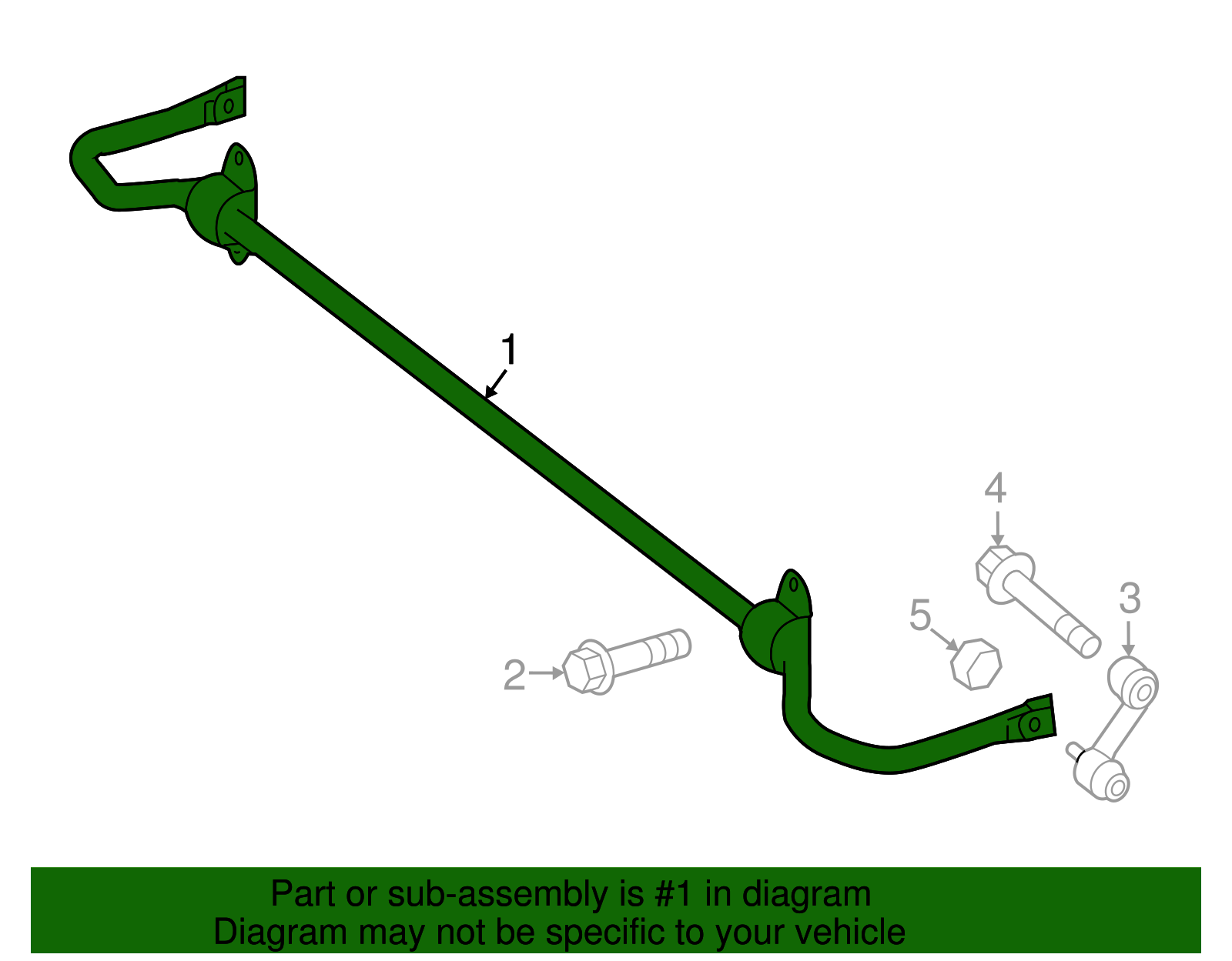 246-320-43-11 - Stabilizer Bar 2014-2024 Mercedes-Benz | Mercedes-Benz ...