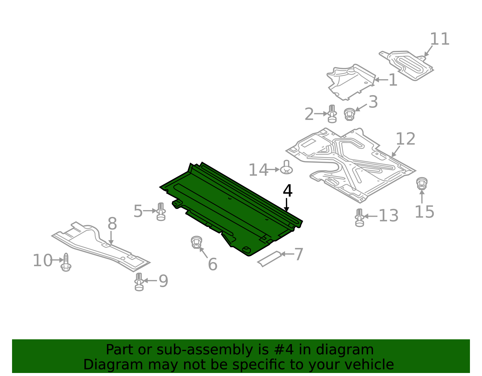 Audi Side Shield 8K0825208F - Body Protection Part | AutoNation Parts