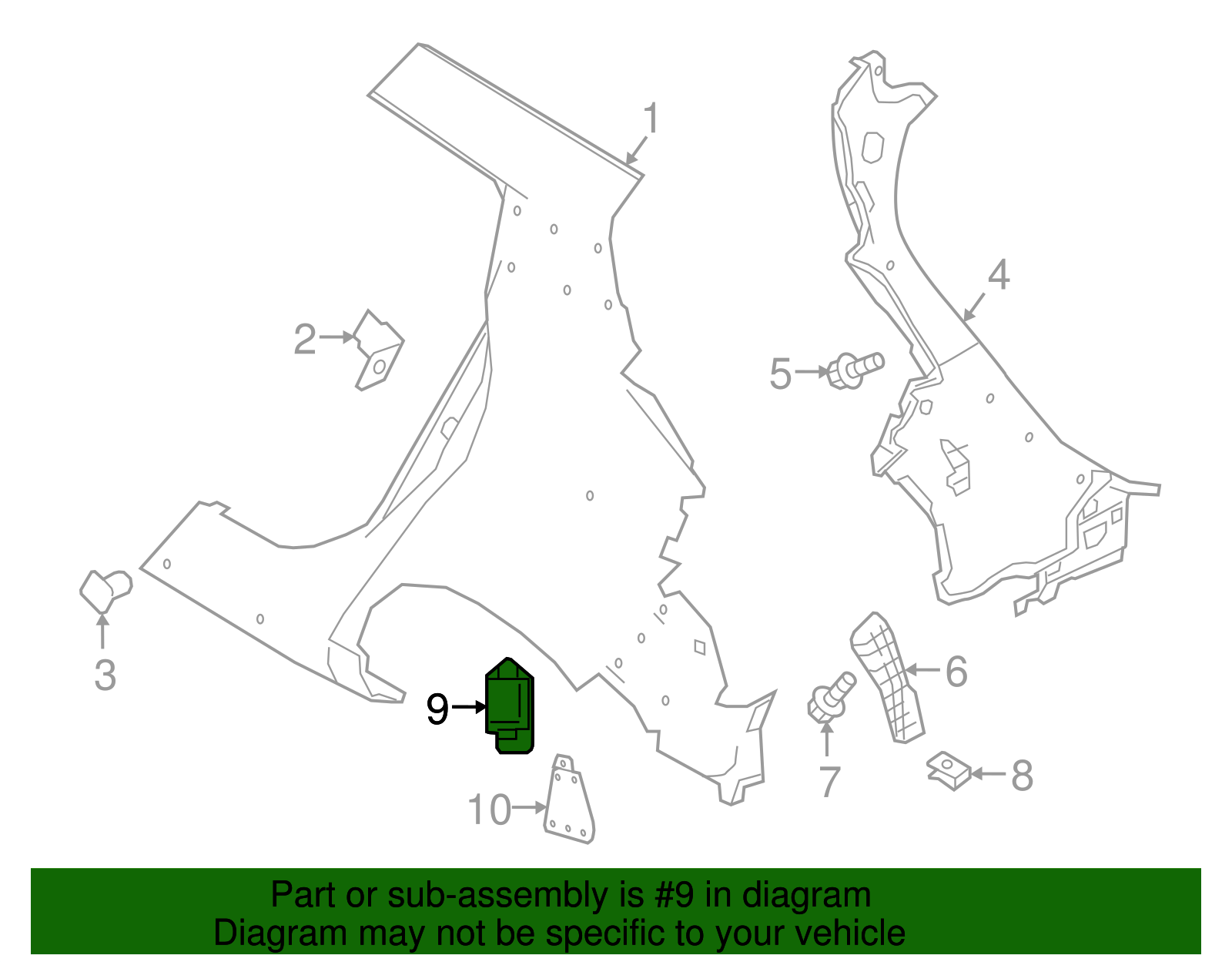 284K1-6WK2A - Blind Spot Radar 2020-2021 Nissan LEAF | Nissan Parts ...