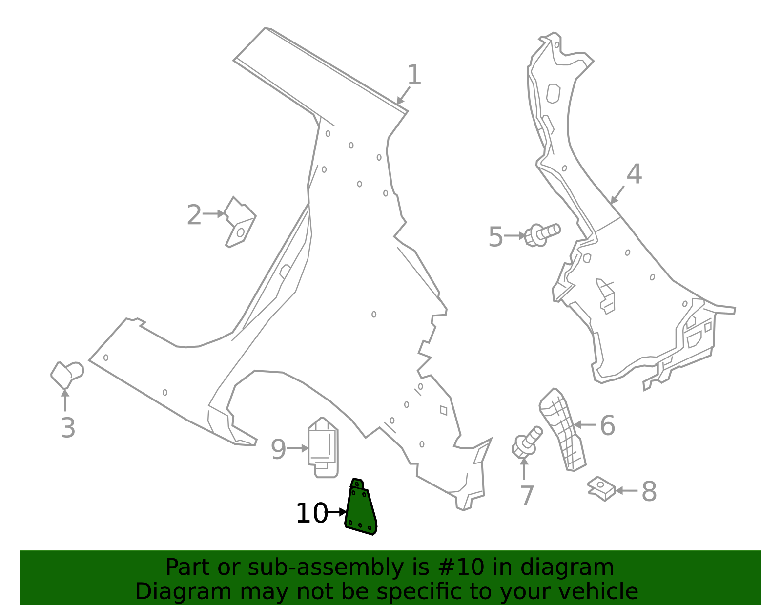 K8839-3JAMA - Blind Spot Radar Bracket 2016-2025 Nissan | Sullivan ...