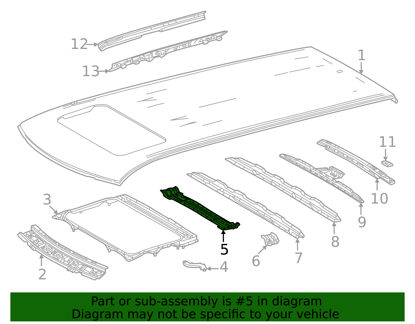 2025 Toyota 4Runner Center Reinforced 63106-35020 | Toyota Parts Center