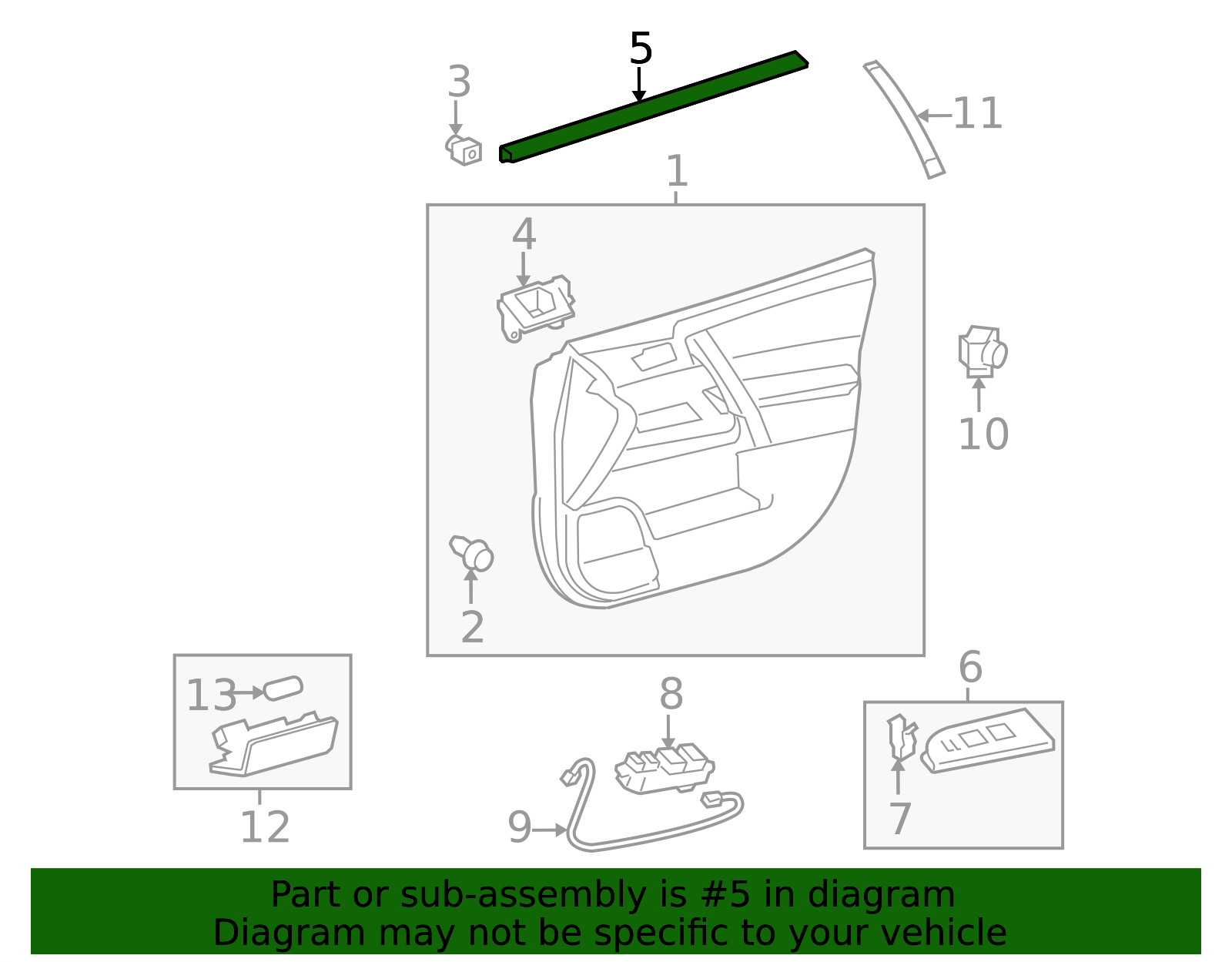 Belt Weatherstrip - Window Seal Protection 68172-0E040 | AutoNation Parts