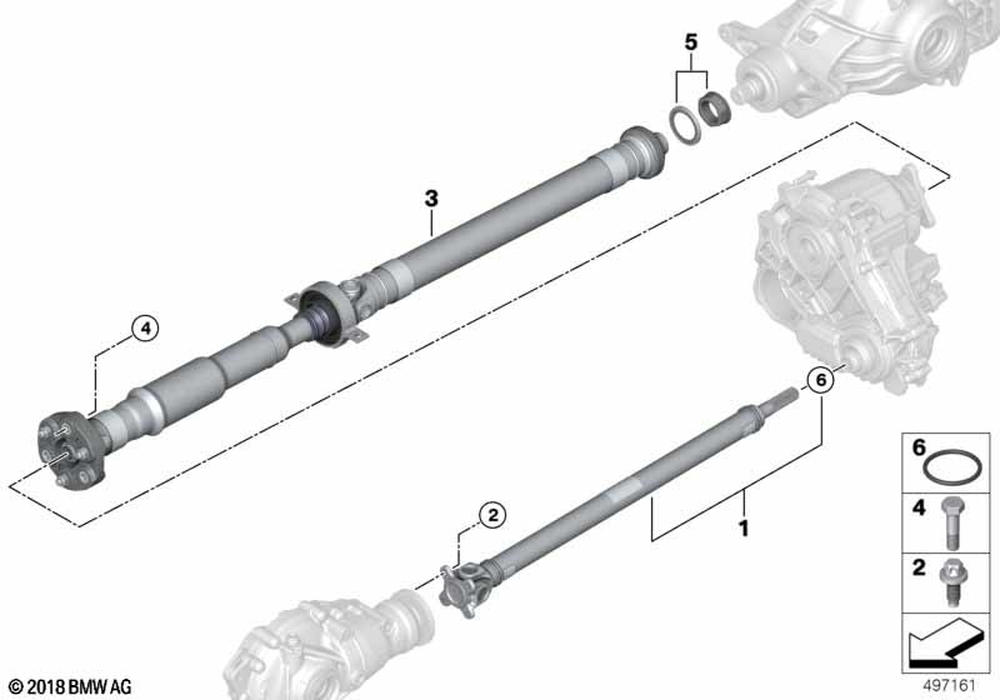 26107855835 - BMW Drive Shaft Assembly Rear 2017-2021 BMW | Performance ...