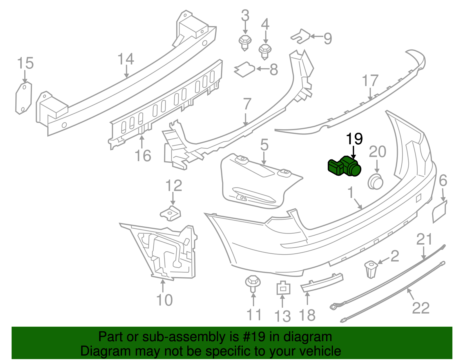 66-20-9-270-491 - Park Sensor 2010-2017 BMW | BMWPartsDirect.com