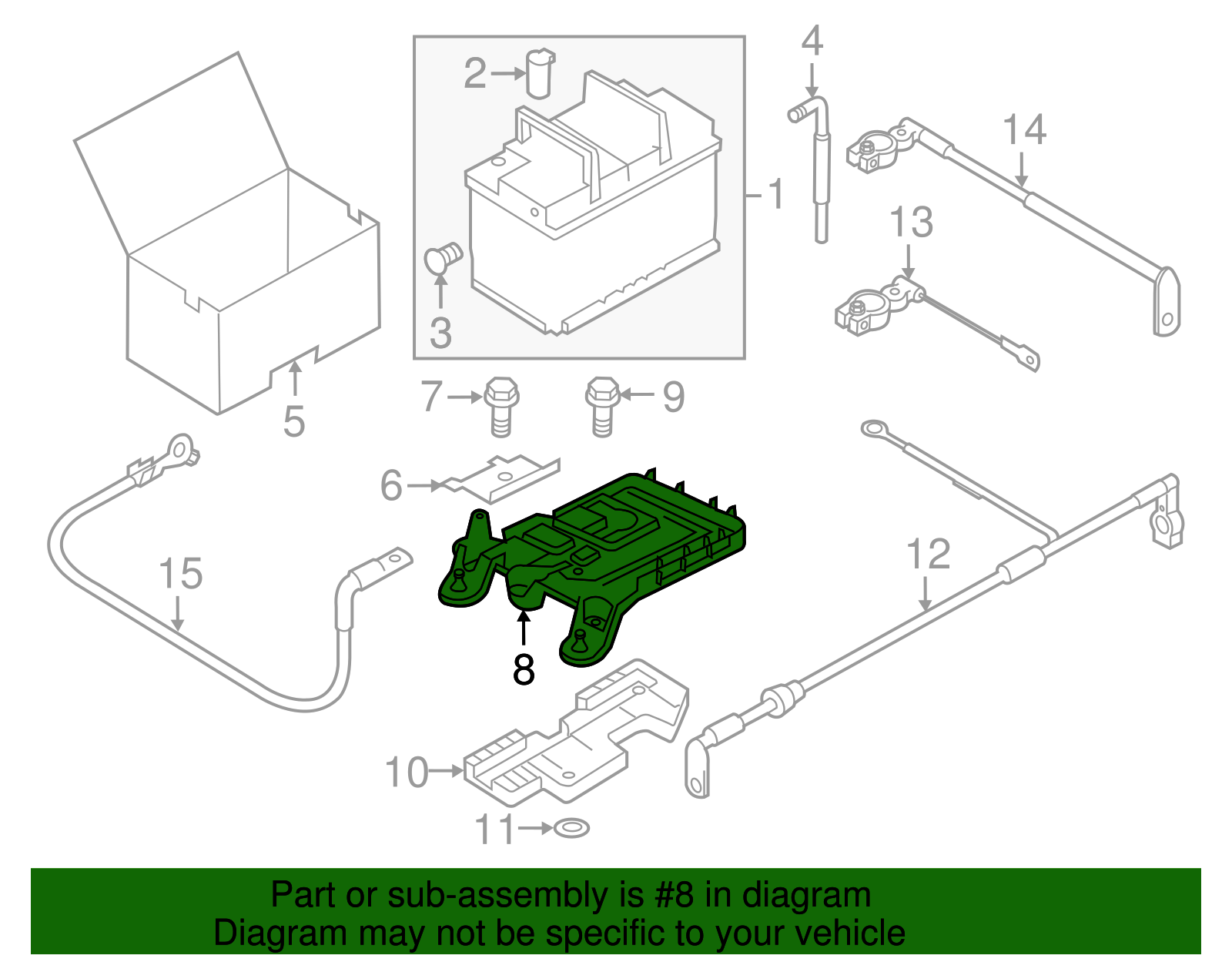2006-2022 Volkswagen Battery Tray 1K0-915-333-H | VW Direct Auto Parts