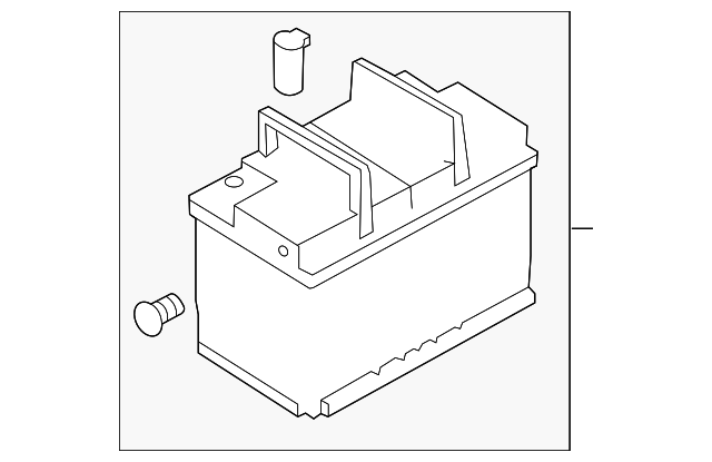 2008-2023 Volkswagen Vehicle Battery 000-915-089-F | VW Direct Parts