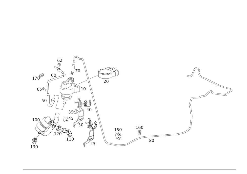 2008-2010 Mercedes-Benz Purge Line 221-471-39-15 | Benz Parts Online