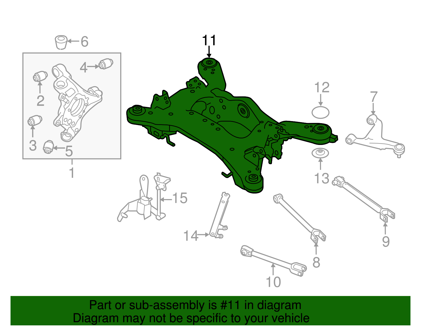 55400-5CA0A - Cross-Member 2014-2020 Infiniti | INFINITI Parts ...