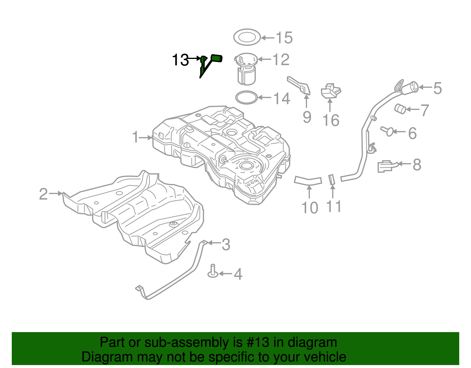 2017-2020 Ford | Motorcraft™ Fuel Gauge Sending Unit | PS-1087 | Walls ...