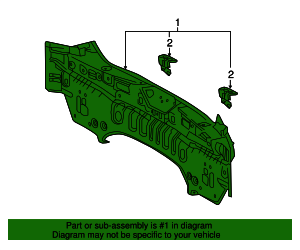 58307-47090 - Rear Body Panel - 2016-2018 Toyota | OEM Genuine Toyota Parts