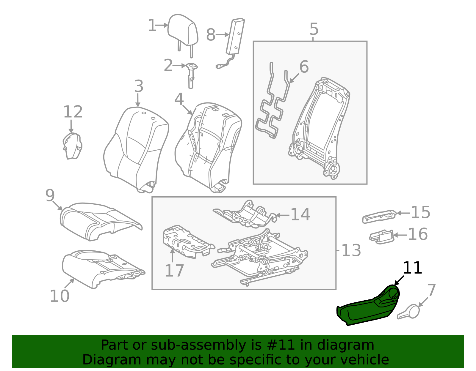 2022-2025 Toyota Tundra Seat Trim Panel 71812-0C232-C0 | Toyota Parts ...