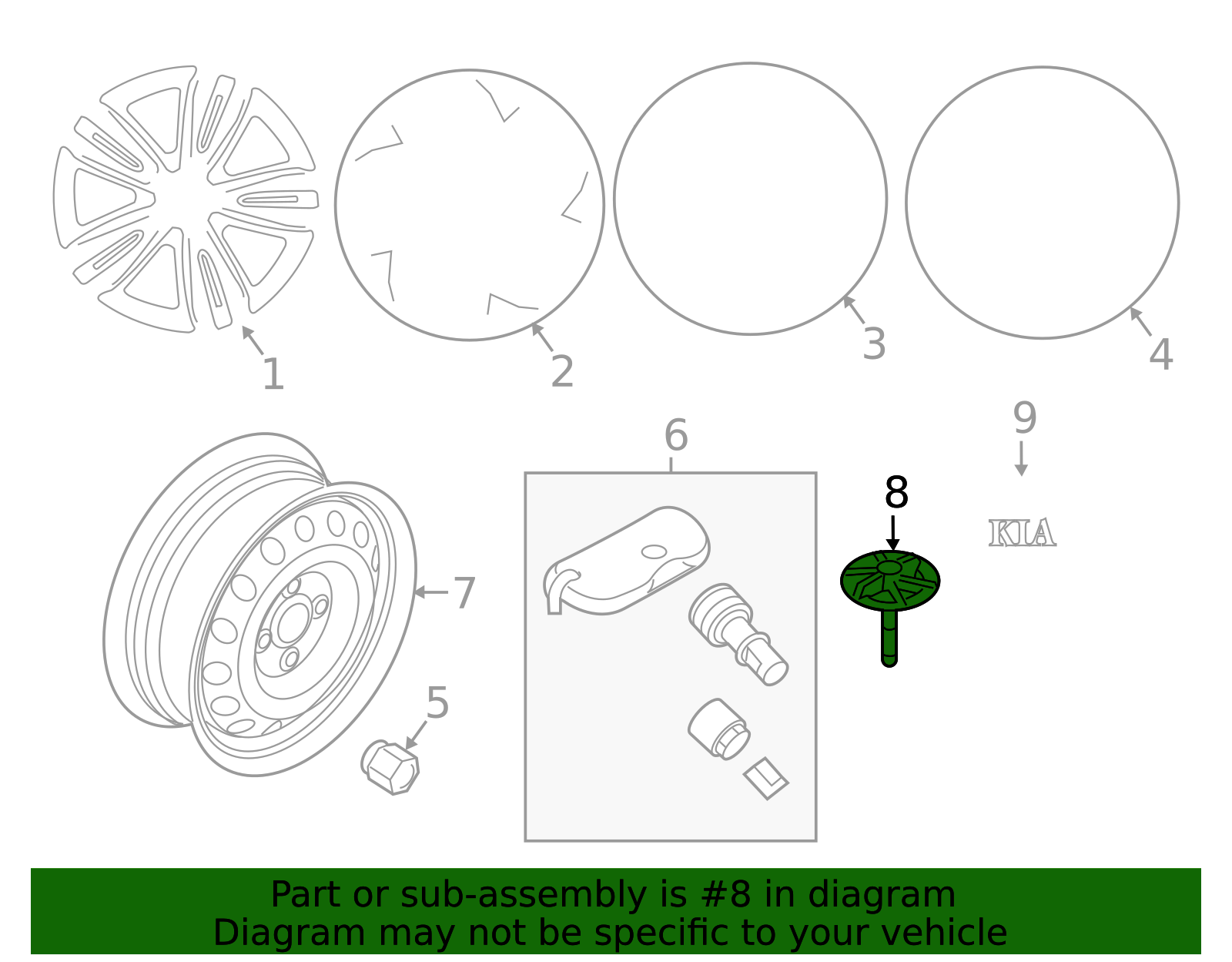62850-2E110 - Spare Retainer 2017-2022 Kia Sportage | Kia.Parts Store