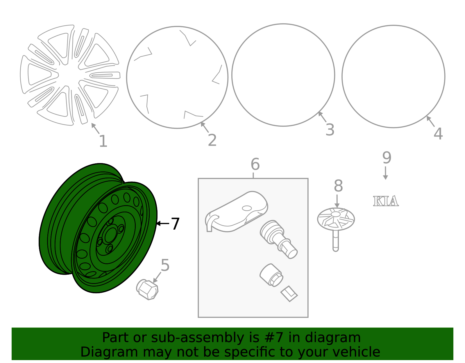 52910-C1910 - Wheel, Spare 2006-2025 Kia | Kia.Parts Store