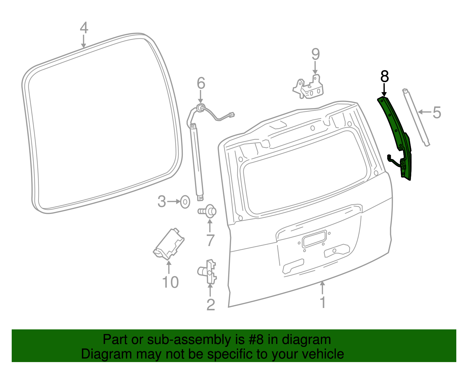 2015-2020 GM Passenger Side Liftgate Object Sensor 23454230 | Capital ...