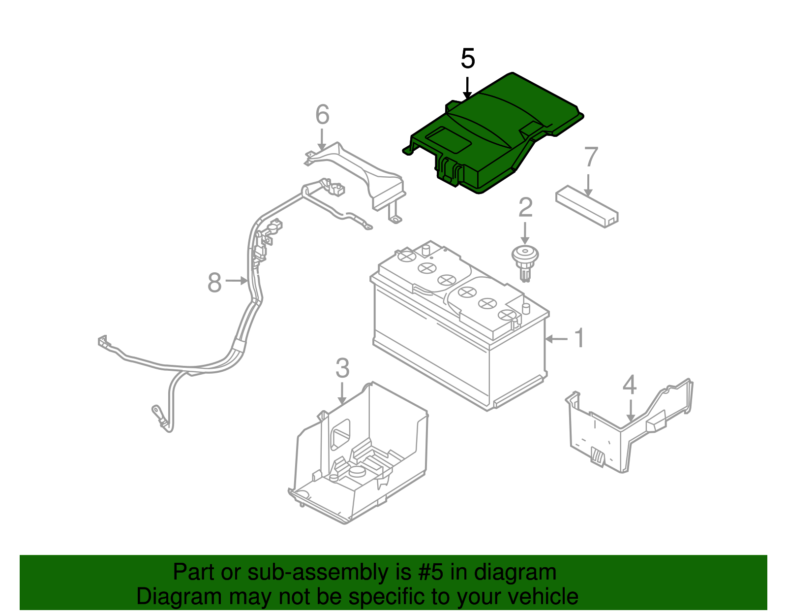 31301483 - Battery Cover - 2008-2013 Volvo | Volvo OEM Parts Direct