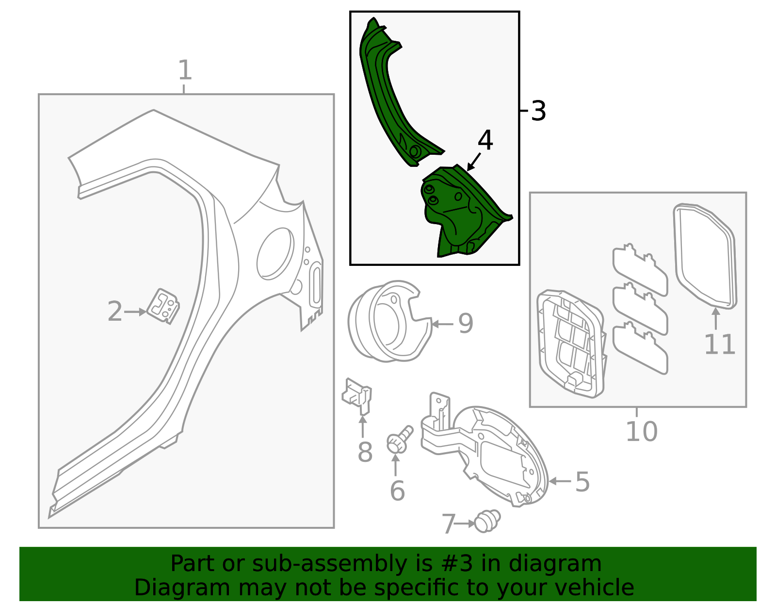 D651-70-44Y - High-Quality Rear Pillar for 2011-2014 Mazda 2 ...