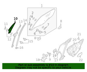 2016-2025 Mazda MX-5 Miata Vent Window Assembly NA1P-58-661C | OEM ...