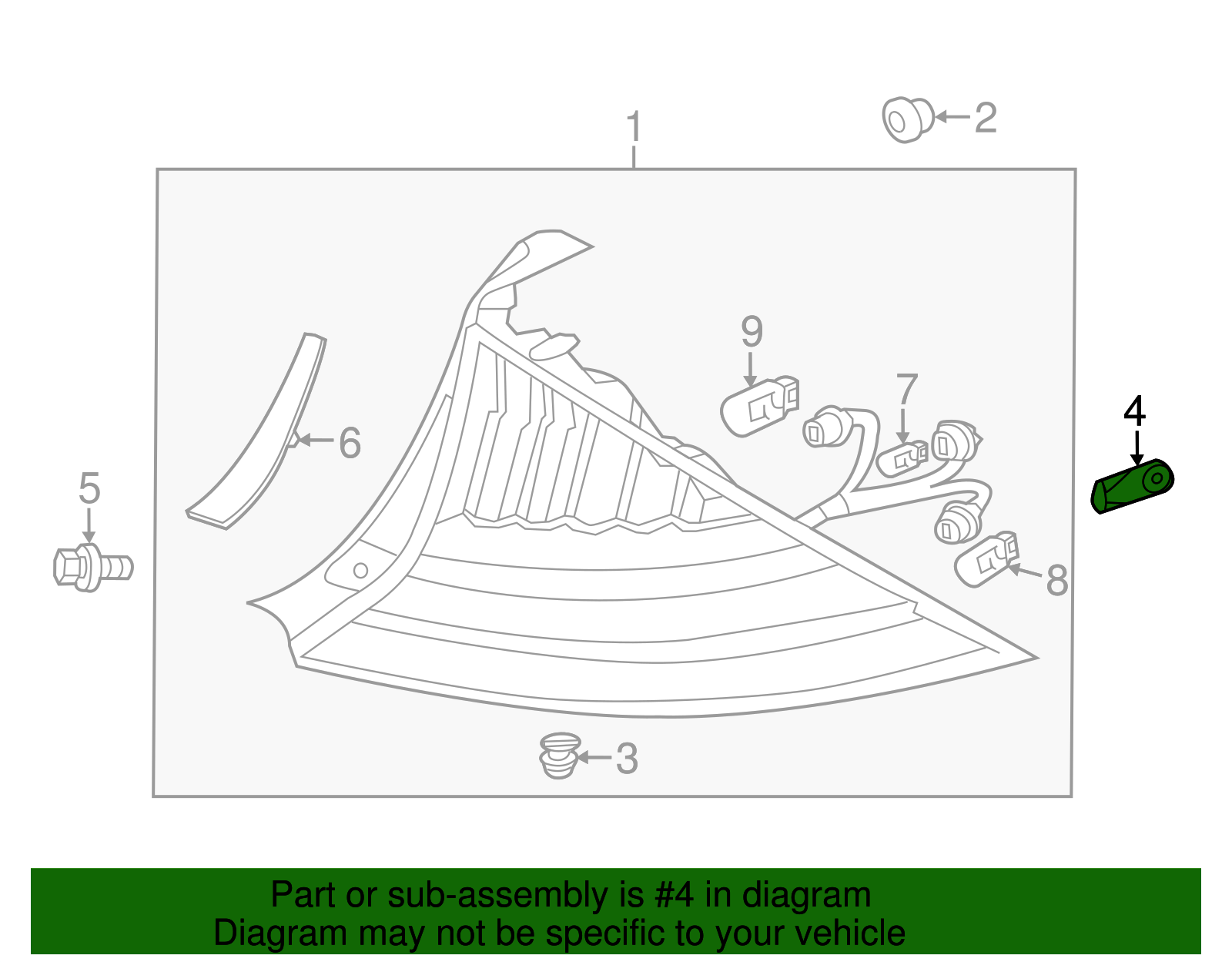 90650-SZT-J01 - Tail Lamp Assembly Retainer Clip 2011-2016 Honda ...