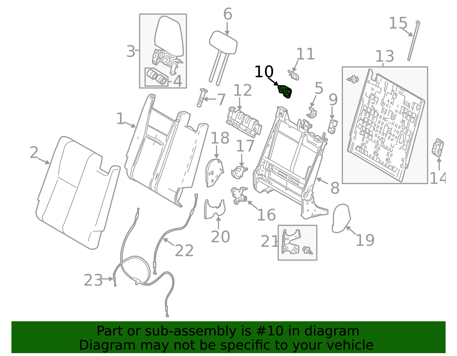 72057-0E080-C0 - High-Quality Folding Seat Latch Release Handle for ...