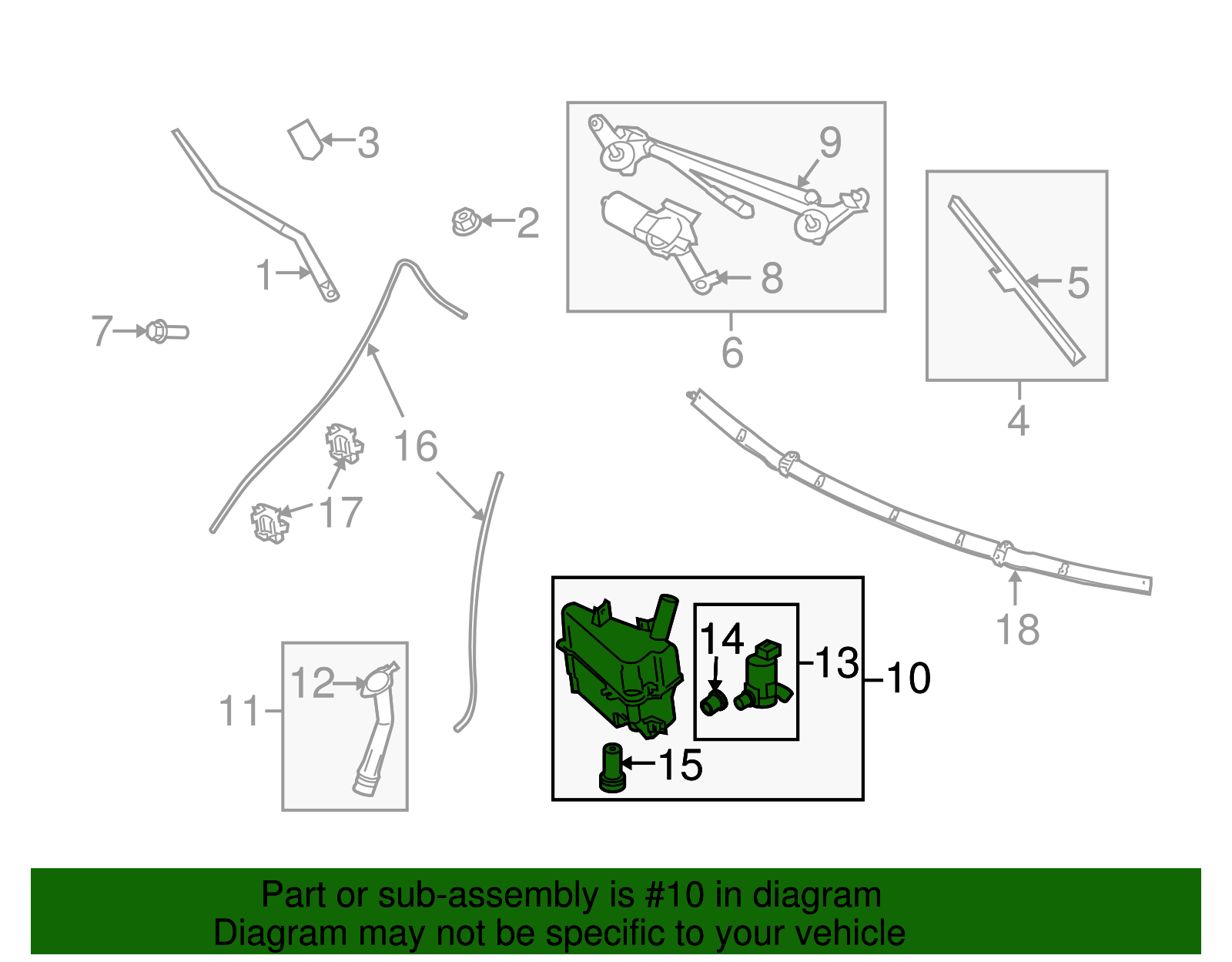 2011-2015 Infiniti Washer Reservoir 28910-1NL0A | OEM Parts Online