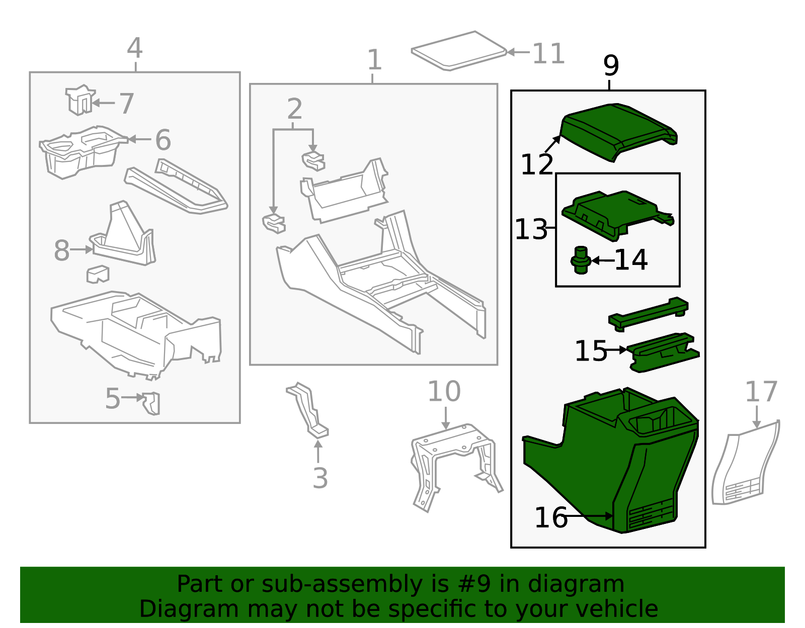 58910-04040-C0 - 2019-2023 Toyota Tacoma - Rear Console | Nucar Toyota ...