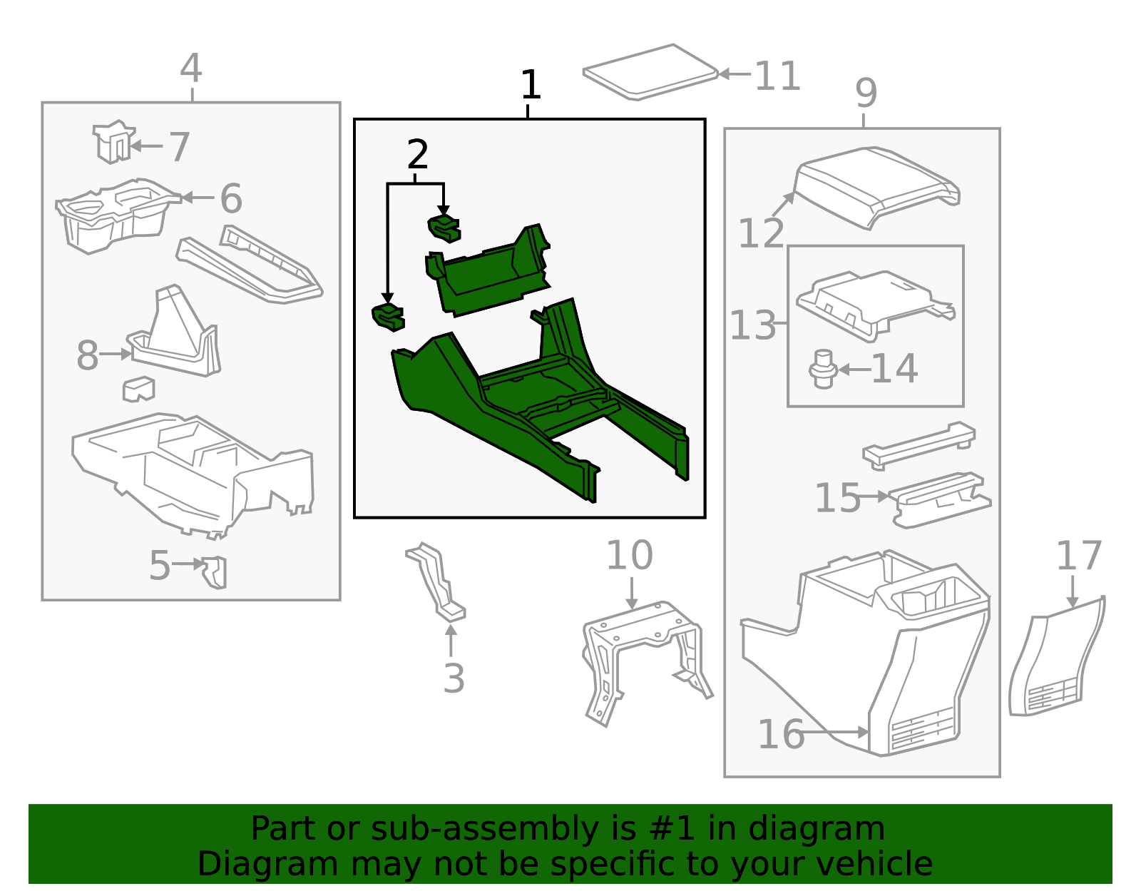 2016-2023 Toyota Tacoma Front Console 58810-04010-C0 | Lithia Toyota Parts